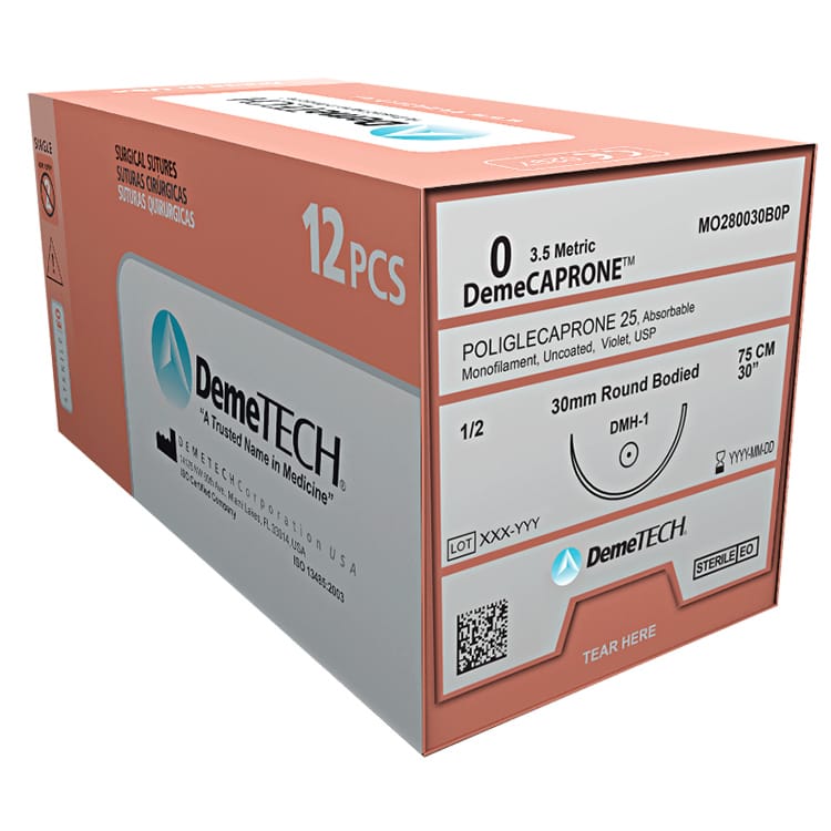 Suture PGCL monofilament résorbable : DemeCAPRONE – Atlas Distri
