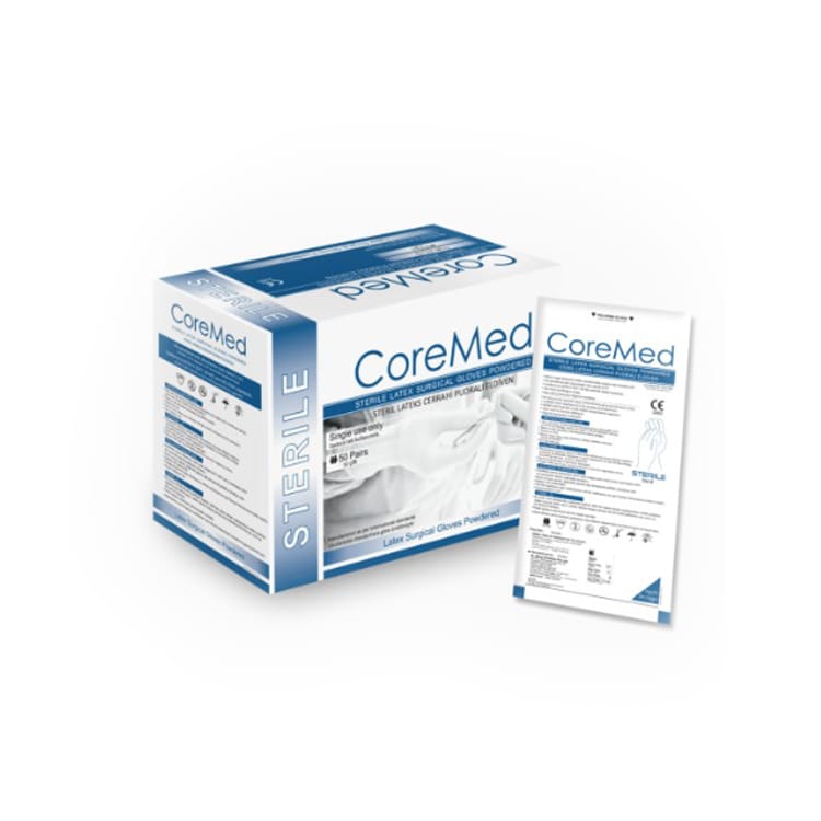 Gants stériles Coremed® latex poudrés – Atlas Distri